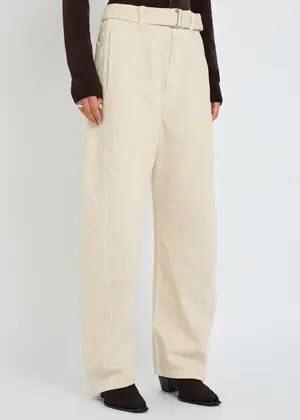 LEMAIRE Twisted Belted Denim Trousers