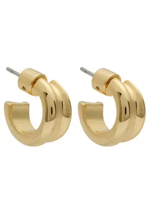 Jenny Bird Mini Lennon Hoop Earrings - Gold
