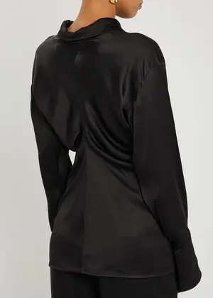 TOTEME Draped Satin Shirt