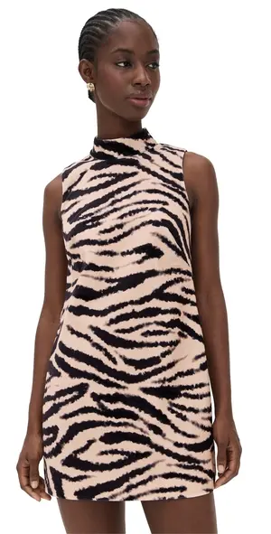 Cara Cara Tay Zebra Print Mini Dress