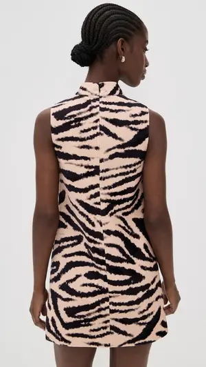 Cara Cara Tay Zebra Print Mini Dress