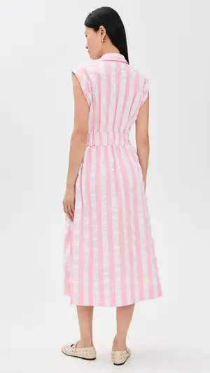 LE BOP Striped Maxi Dress