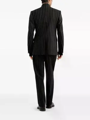 Dolce & Gabbana Pinstripe-pattern Mandarin-collar Blazer
