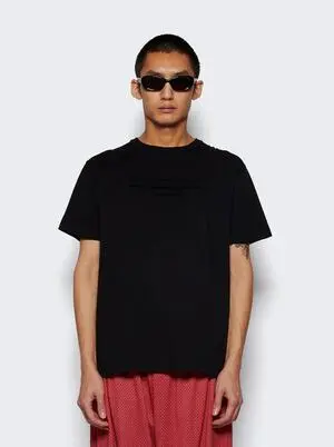 Alexander Wang Distressed Logo Short Sleeve Tee