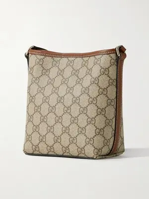Gucci Gg Emblem Mini Shoulder Bag - Neutrals