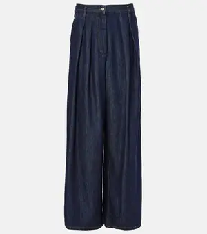 Dries Van Noten High-rise Wide-leg Jeans - Blue