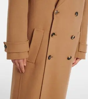Saint Laurent Cashmere And Wool Coat
