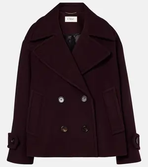 Chloé Double-breasted Wool-blend Coat