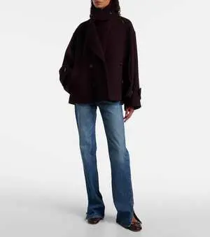 Chloé Double-breasted Wool-blend Coat