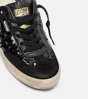 GOLDEN GOOSE Soul Star Sequined Leather Sneakers