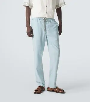 Vilebrequin Parc Striped Wool-blend Slim Pants