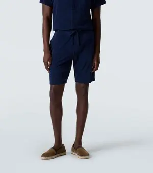 Vilebrequin Cotton-blend Terry Shorts - Blue
