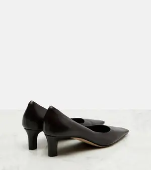 THE ROW Carla 45 Leather Pumps