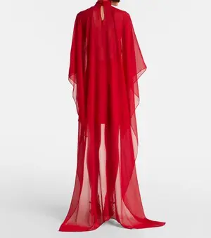 TALLER MARMO Fini Silk Kaftan - Red