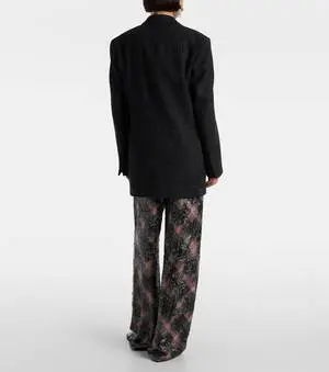 Dries Van Noten Pinstripe Wool Blazer