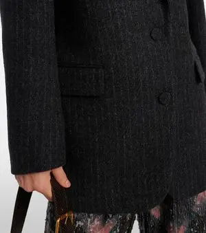 Dries Van Noten Pinstripe Wool Blazer