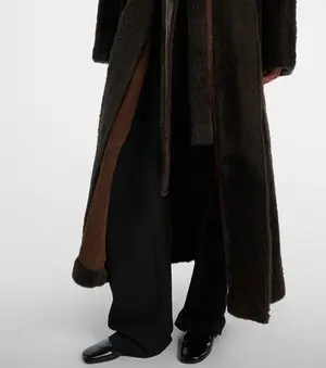 THE ROW Madelina Belted Shearling Coat