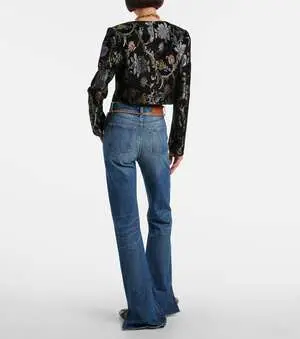 Chloé Cropped Embroidered Jacket