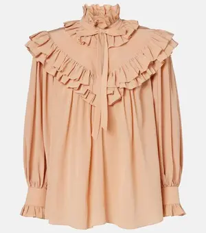 Ruffle Collar Blouses