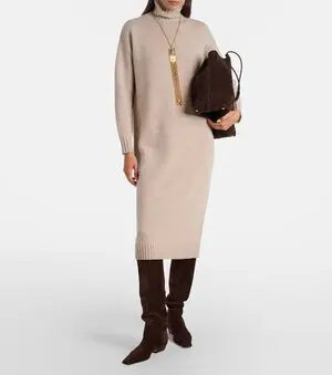 Max Mara Summer Cashmere Sweater Dress - Beige