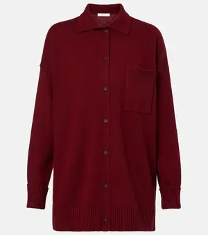 Max Mara Oversized Cashmere Cardigan - Red