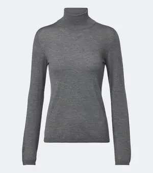Max Mara Cashmere Turtleneck Sweater - Grey