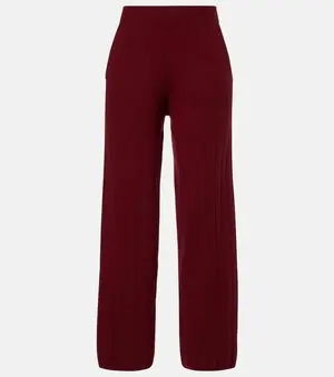 Max Mara Jardin Cashmere Sweatpants - Red