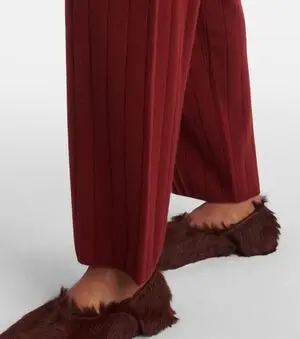 Max Mara Jardin Cashmere Sweatpants - Red