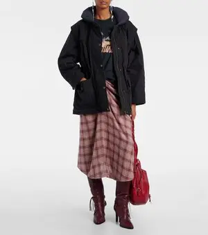 MARANT ETOILE Damone Hooded Cotton-blend Jacket