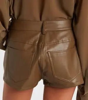 Norma Kamali High-rise Belted Shorts