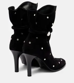 Isabel Marant Étoile Embellished Suede Ankle Boots