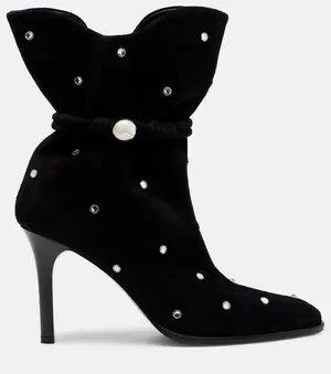 Isabel Marant Étoile Embellished Suede Ankle Boots