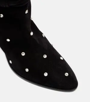 Isabel Marant Étoile Embellished Suede Ankle Boots