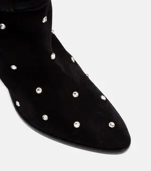 Isabel Marant Étoile Embellished Suede Ankle Boots