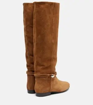 Isabel Marant Nynel Suede Knee-high Boots