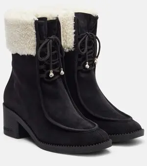 JIMMY CHOO Hali 60 Suede Ankle Boots - Black