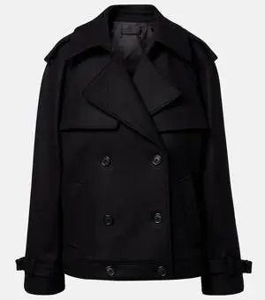 NILI LOTAN Amaury Double-breasted Wool-blend Coat