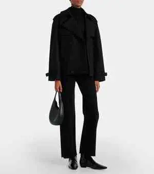 NILI LOTAN Amaury Double-breasted Wool-blend Coat