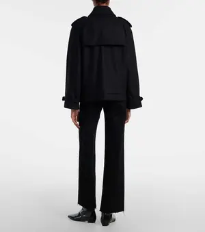 NILI LOTAN Amaury Double-breasted Wool-blend Coat