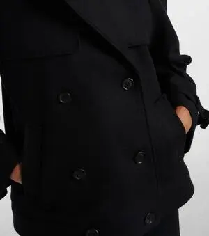 NILI LOTAN Amaury Double-breasted Wool-blend Coat