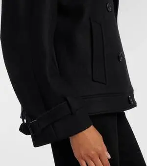 NILI LOTAN Amaury Double-breasted Wool-blend Coat