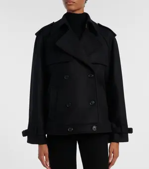 NILI LOTAN Amaury Double-breasted Wool-blend Coat