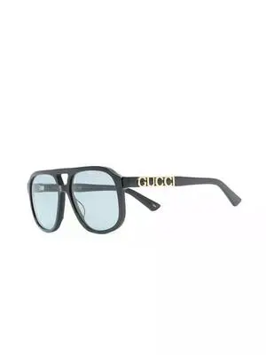 Gucci Pilot-frame Sunglasses - Black