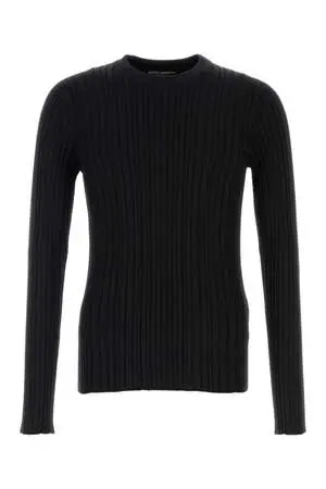 Dolce & Gabbana Wool Crew Neck Sweater - Black