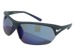 Nike Skylon Wrap Sunglasses - Matte Black Grey Blue Mirror Blue (skylon/ace