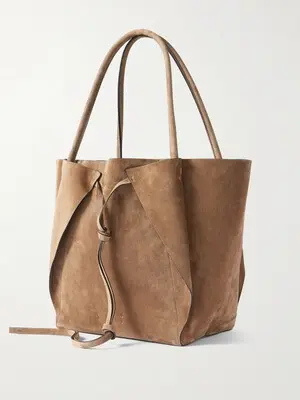 Gabriela Hearst Marija Tasseled Suede Tote - Brown