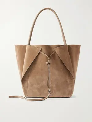 Gabriela Hearst Marija Tasseled Suede Tote - Brown