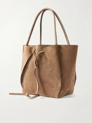 Gabriela Hearst Marija Tasseled Suede Tote - Brown