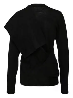 JIL SANDER Draped-panel Sweatshirt