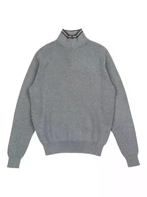 MALBON Cotton Blend Half Zip Sweatshirt